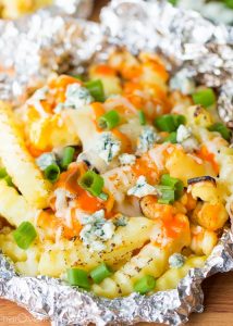 Buffalo And Blue Cheese Loaded Fries - That Oven Feelin’