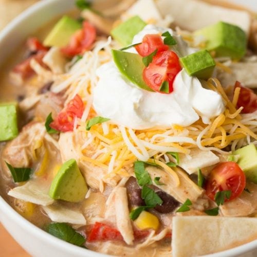 Slow Cooker Chicken Tortilla Soup That Oven Feelin