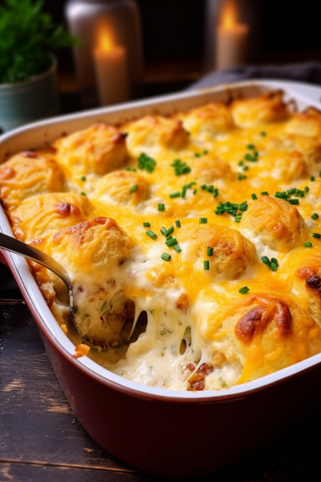 Chicken Bubble Biscuit Bake Casserole - That Oven Feelin