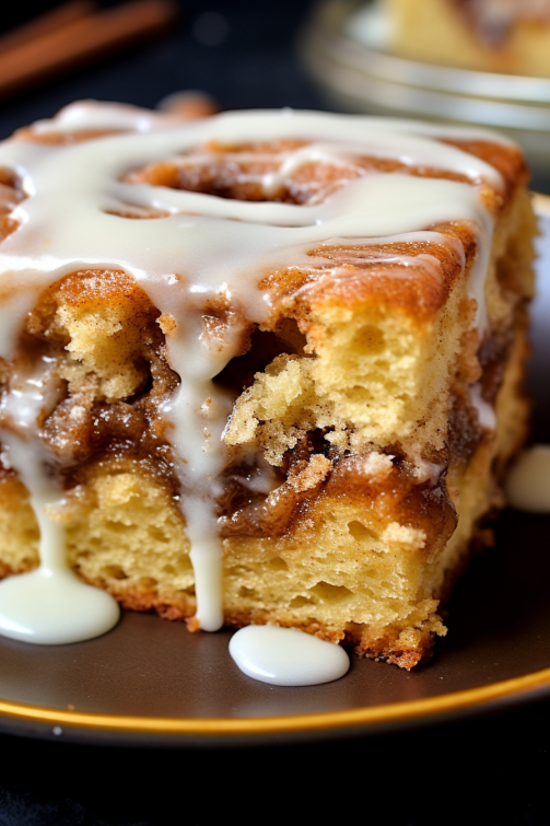Cinnabon Cinnamon Roll Cake That Oven Feelin
