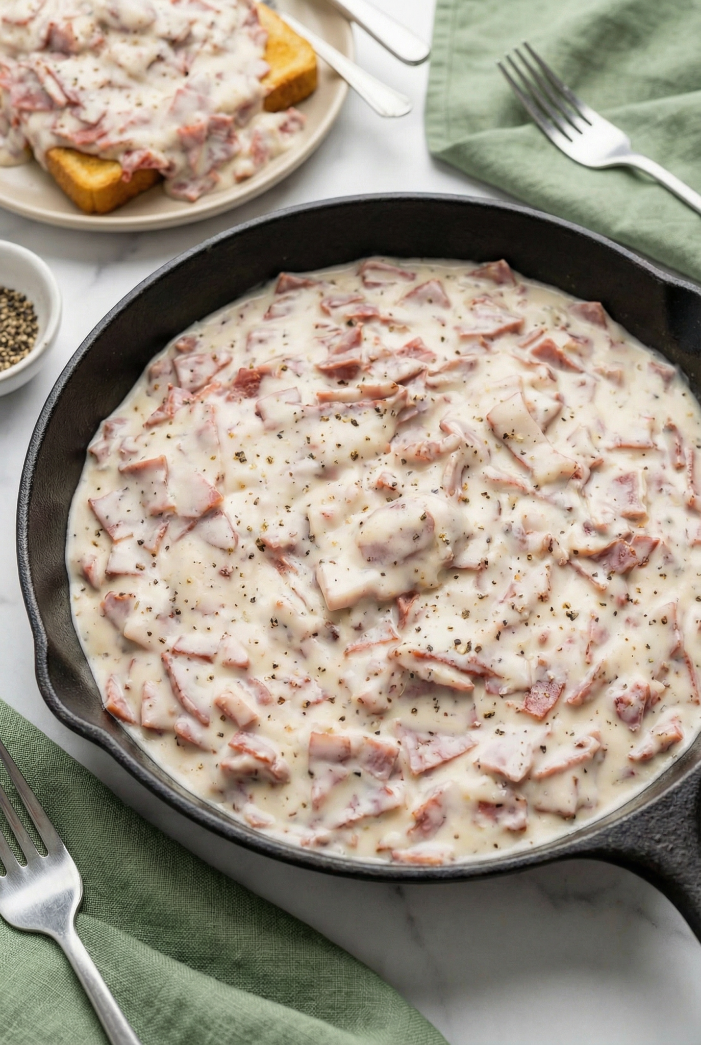 Creamed Chipped Beef on Toast - That Oven Feelin