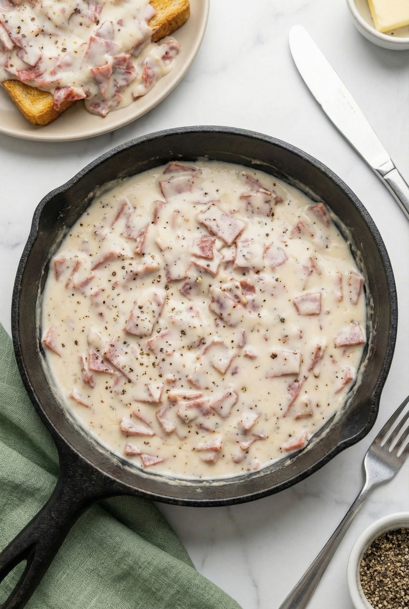 Creamed Chipped Beef on Toast - That Oven Feelin