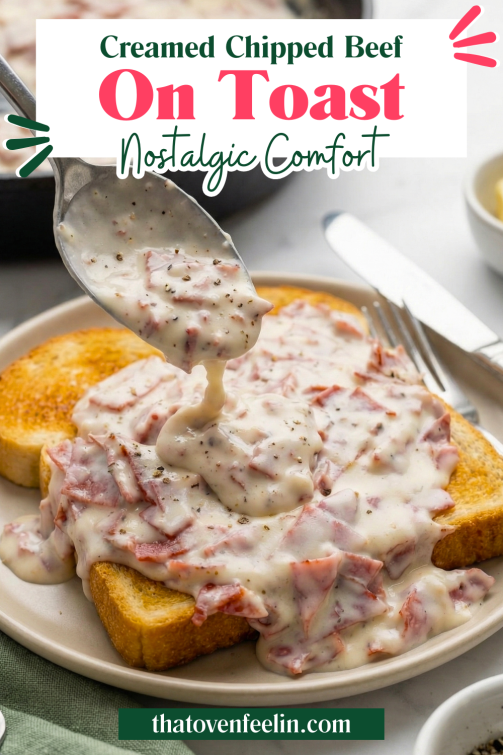 Creamed Chipped Beef on Toast - That Oven Feelin