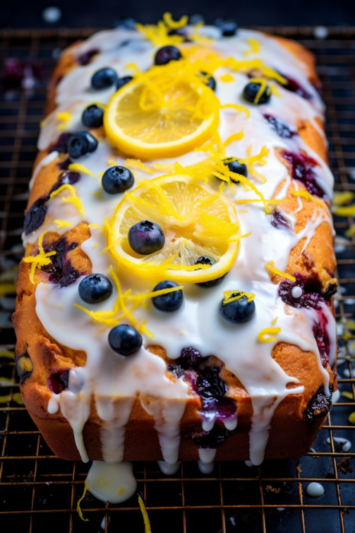 Lemon Blueberry Yogurt Loaf - That Oven Feelin