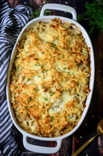 Monterey Chicken Spaghetti Casserole - That Oven Feelin