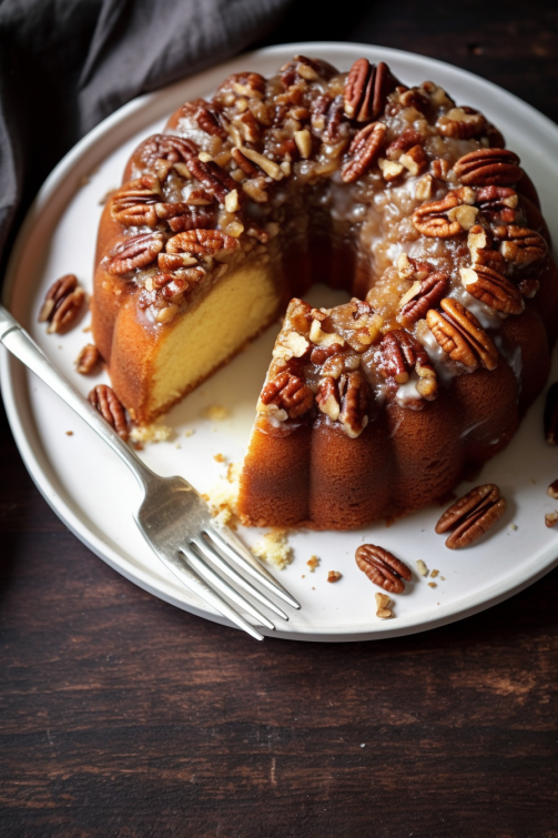 Pecan Upside Down Bundt Cake - That Oven Feelin