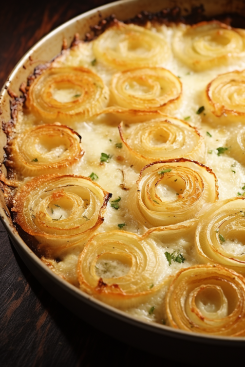 Roasted Parmesan Creamed Onions - That Oven Feelin