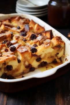 Cinnamon Raisin Bread Pudding - That Oven Feelin
