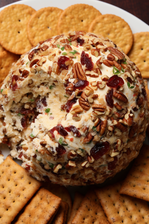 Cranberry Pecan Cheese Ball - That Oven Feelin
