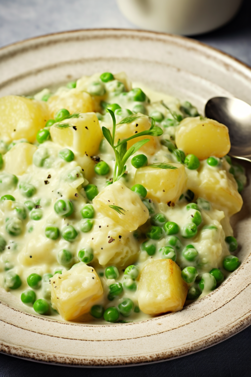Creamed Peas and Potatoes - That Oven Feelin