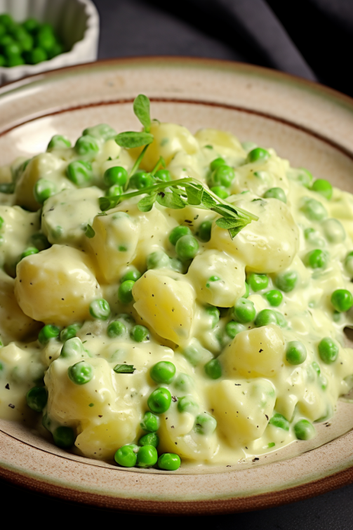 Creamed Peas and Potatoes - That Oven Feelin