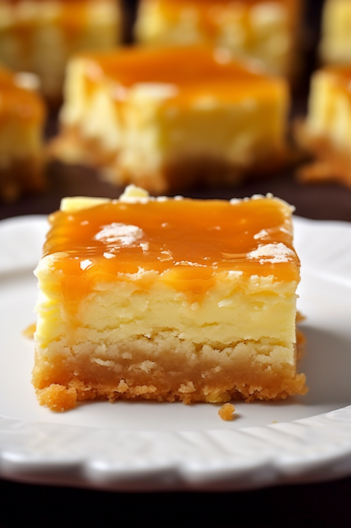 Ooey Gooey Salted Caramel Butter Cake Bars - That Oven Feelin