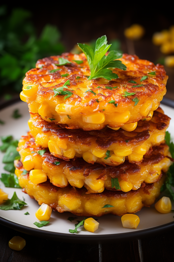 Cheesy Corn Fritters - That Oven Feelin