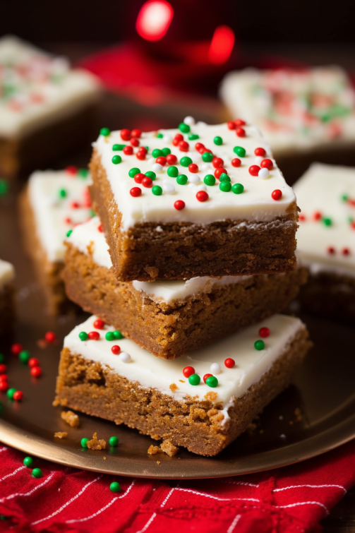 Gingerbread Cookie Bars - That Oven Feelin