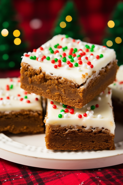 Gingerbread Cookie Bars - That Oven Feelin