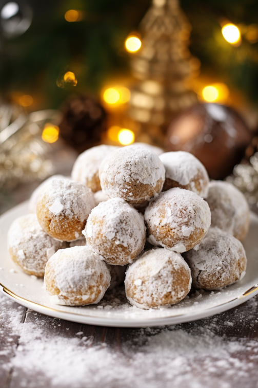 Gingerbread Snowballs - That Oven Feelin