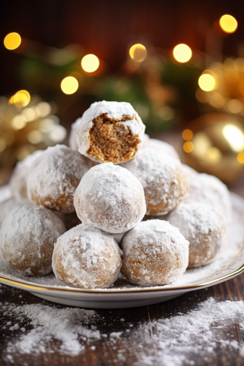 Gingerbread Snowballs - That Oven Feelin