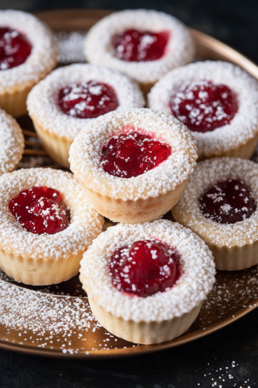 Mini Raspberry Almond Tarts - That Oven Feelin