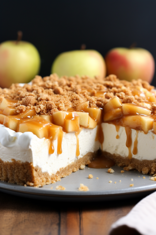 No-Bake Apple Pie Cheesecake - That Oven Feelin