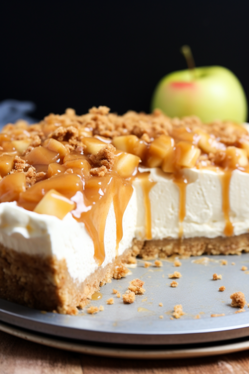 No-Bake Apple Pie Cheesecake - That Oven Feelin