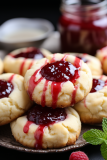 Raspberry Cheesecake Thumbprint Cookies - That Oven Feelin