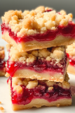 Five Ingredient Raspberry Shortbread Bars - That Oven Feelin