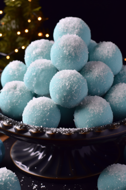 Blue Christmas Truffles - That Oven Feelin