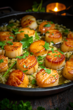 Garlic Lemon Butter Seared Scallops - That Oven Feelin