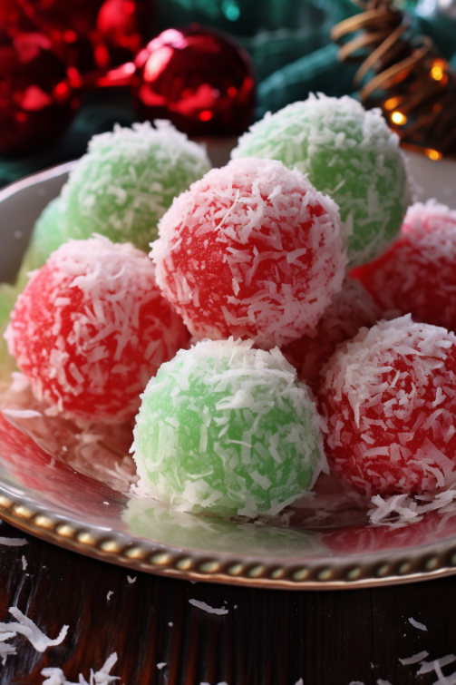 Mom’s Christmas Jello Balls - That Oven Feelin