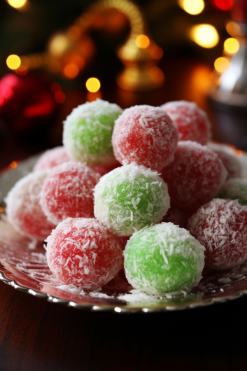 Mom’s Christmas Jello Balls - That Oven Feelin