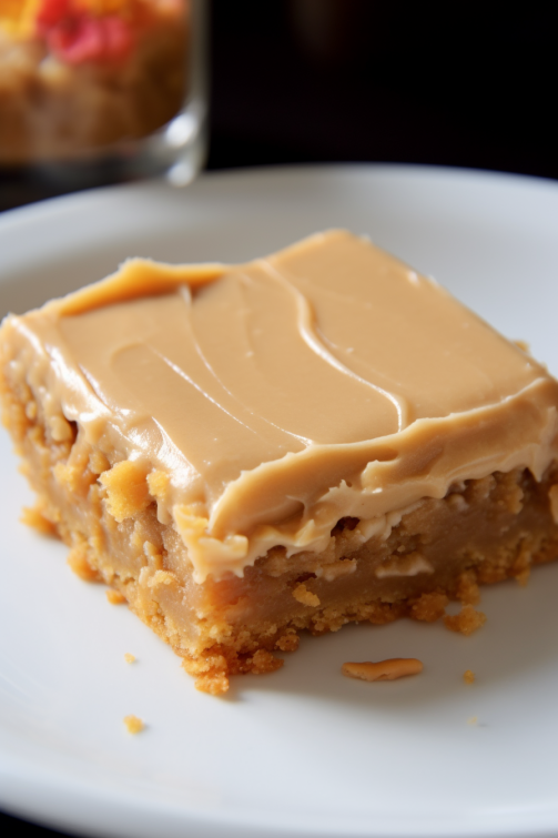 Peanut Butter Lunch Lady Cookie Bars - That Oven Feelin