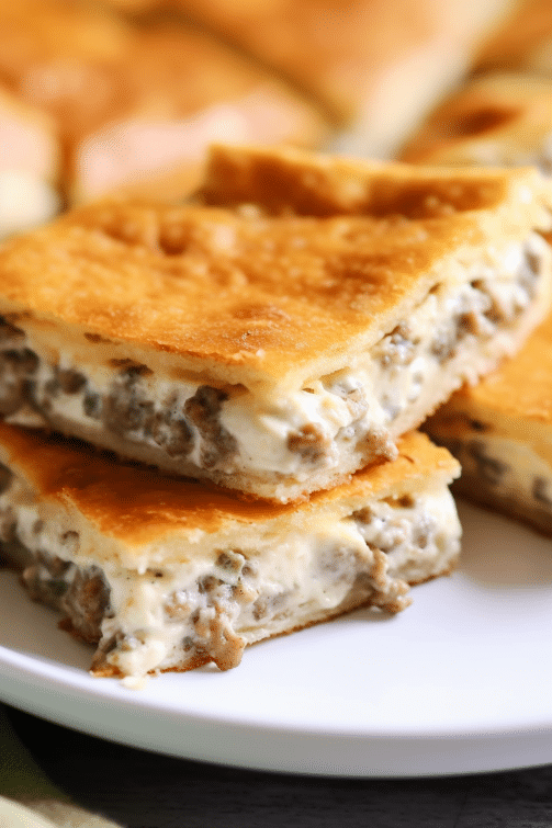 Sausage Cream Cheese Crescent Bake - That Oven Feelin