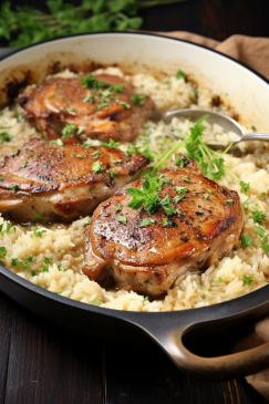 Pork Chops & Rice Casserole - That Oven Feelin
