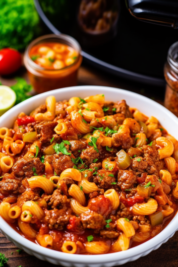 Slow Cooker American Goulash - That Oven Feelin