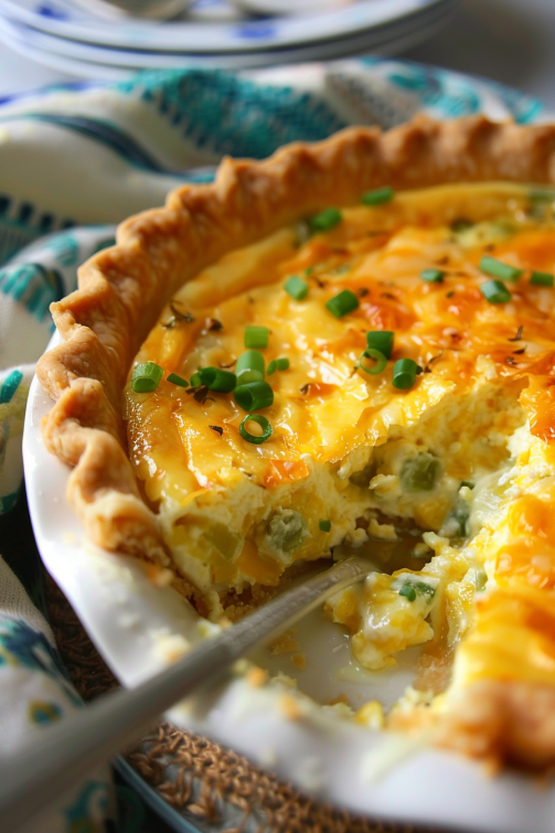 Three Cheese Quiche - That Oven Feelin