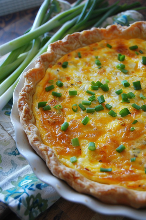 Three Cheese Quiche - That Oven Feelin