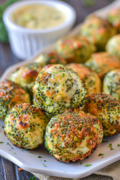 Baked Broccoli Cheese Balls - That Oven Feelin
