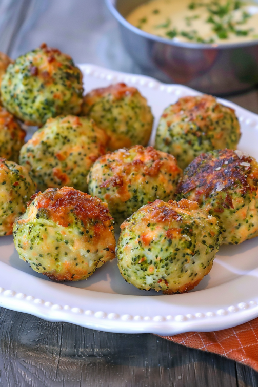 Baked Broccoli Cheese Balls - That Oven Feelin