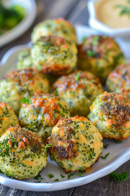 Baked Broccoli Cheese Balls - That Oven Feelin