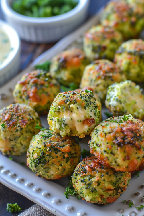 Baked Broccoli Cheese Balls - That Oven Feelin