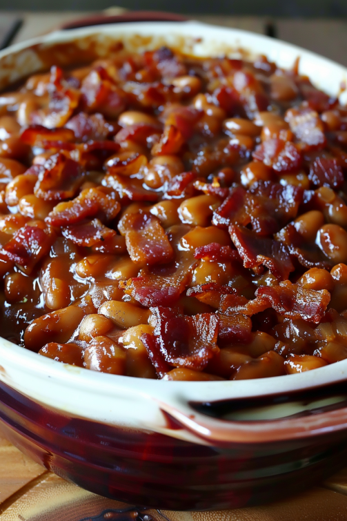 Brown Sugar and Bacon Baked Beans - That Oven Feelin