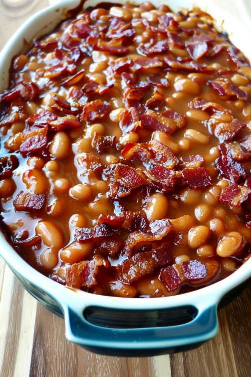 Brown Sugar and Bacon Baked Beans - That Oven Feelin