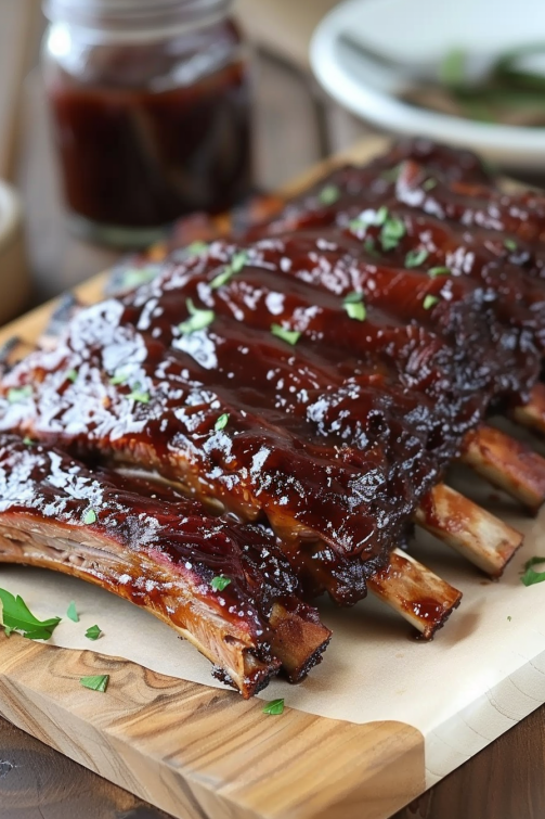Slow Cooker Root Beer BBQ Pork Ribs - That Oven Feelin
