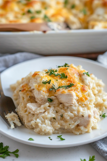 Angel Chicken Rice Casserole - That Oven Feelin