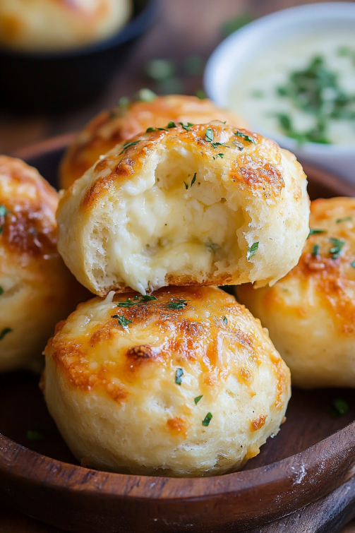 Gooey Mozzarella Biscuit Bombs - That Oven Feelin