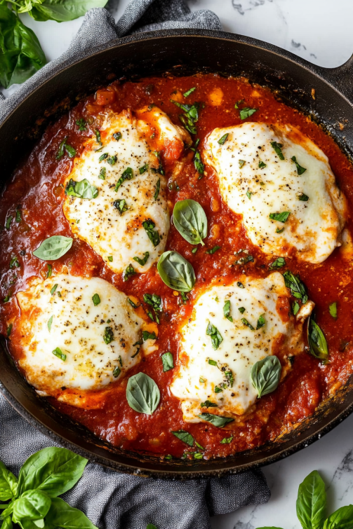 Quick & Easy Mozzarella Chicken - That Oven Feelin