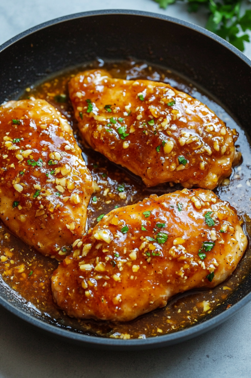 Honey Garlic Chicken Breasts - That Oven Feelin