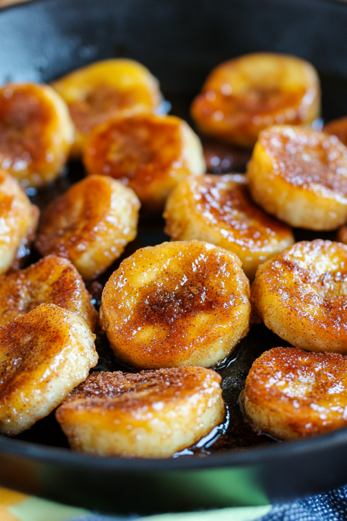 Pan Fried Cinnamon Bananas - That Oven Feelin