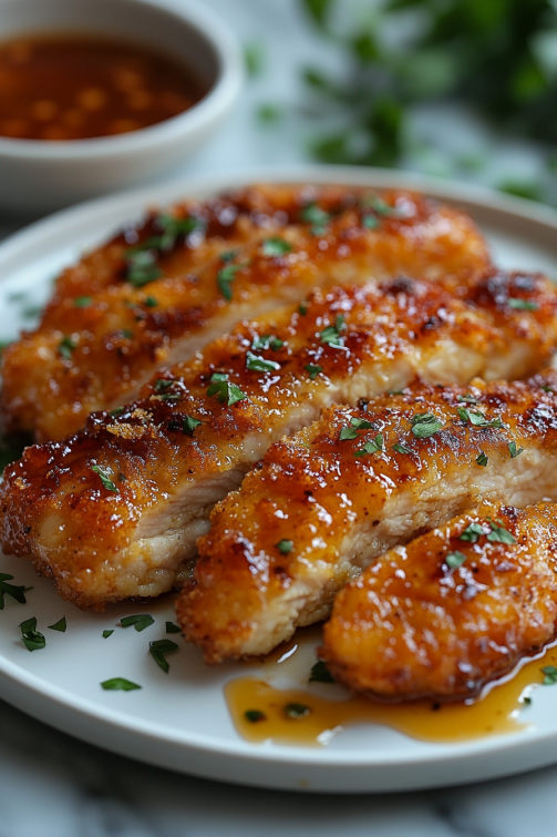 Crispy Baked Hot Honey Chicken - That Oven Feelin