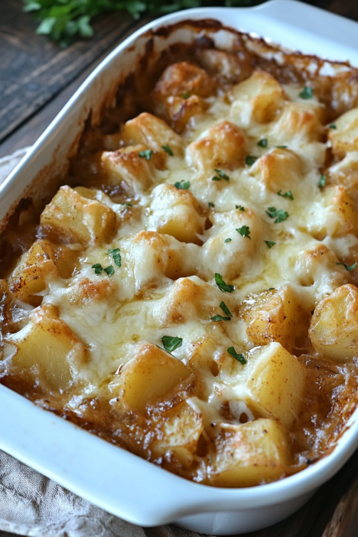French Onion Potato Bake - That Oven Feelin